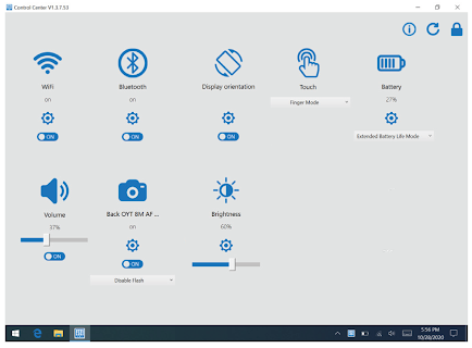 Using the Control Center utility