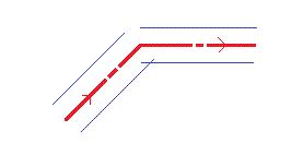 Non tangent horizontal alignment elements